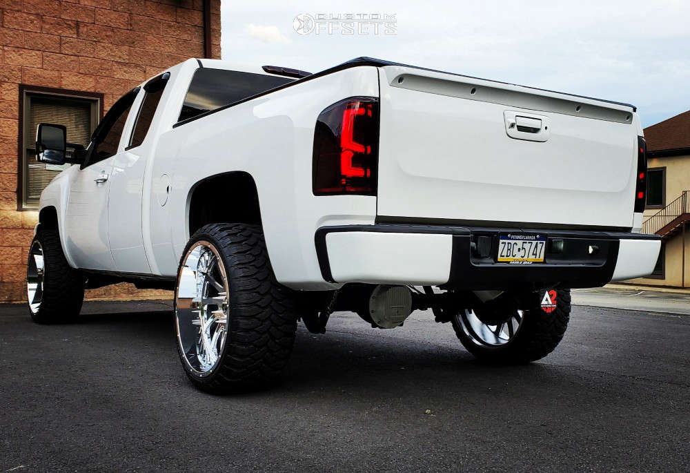 2012 Chevrolet Silverado 1500 with 24x12 -44 Hardcore Offroad Hc15 and ...
