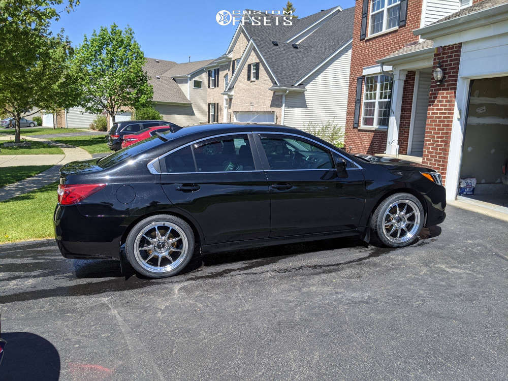 2016 Subaru Legacy with 19x8.5 35 Konig Countergram and 245/40R19 Toyo ...