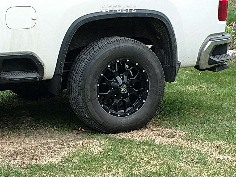 2020 Chevrolet Express 3500 with 18x9 -12 Mayhem Warrior and 265/75R18 ...