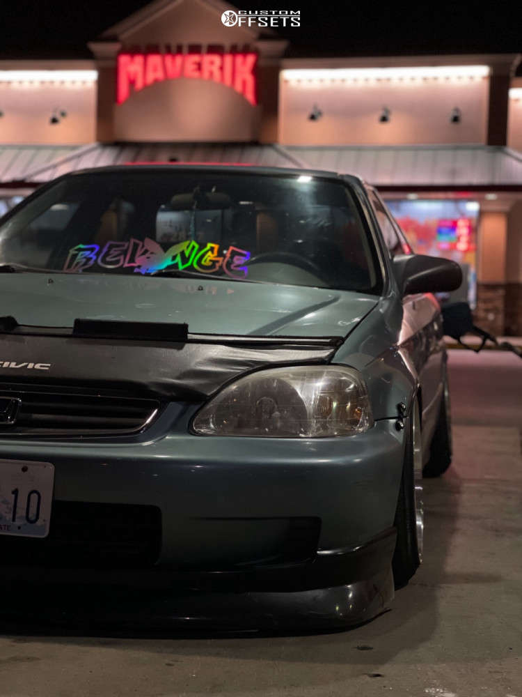 2000 Honda Civic with 16x8.5 20 ARC Ar4 and 195/45R16 Waterfall Eco ...