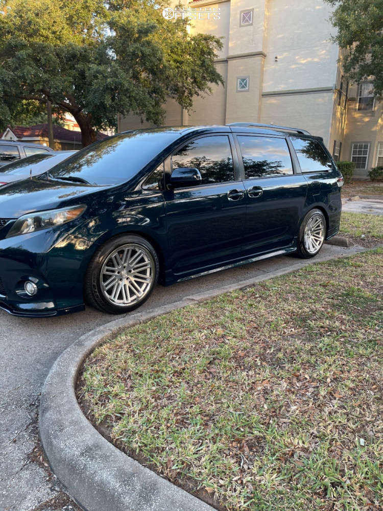 2011 Toyota Sienna with 20x10.5 20 Concept One Cs20 and 245/45R20 Kumho ...
