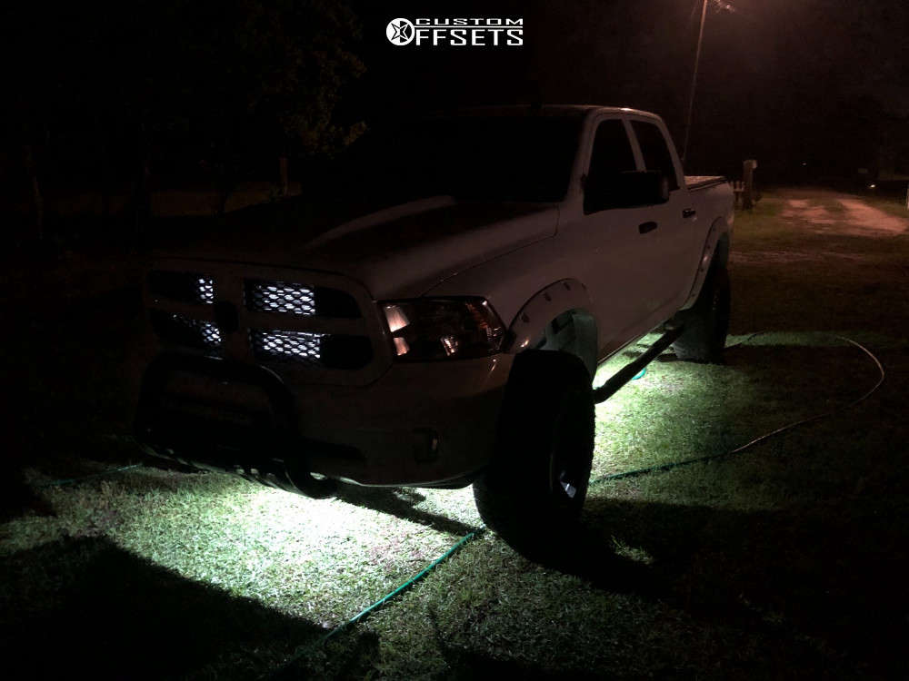 2016 Ram 1500 with 19x12 -45 Tuff T12 and 35/12.5R19 AMP Mud Terrain ...