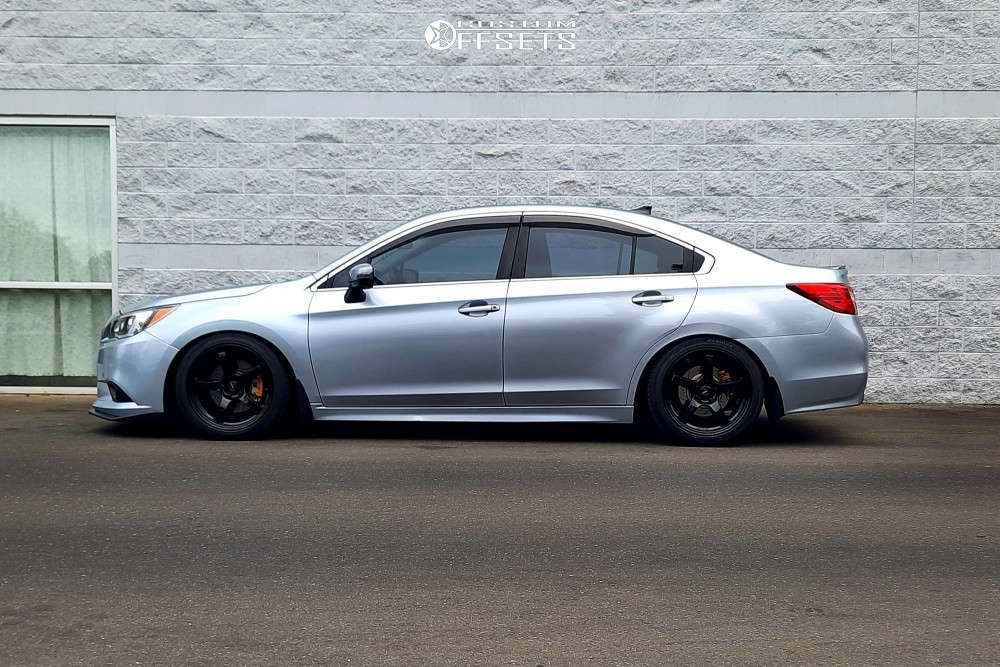 2017 Subaru Legacy with 18x9.5 35 Gram Lights 57cr and 235/45R18 ...