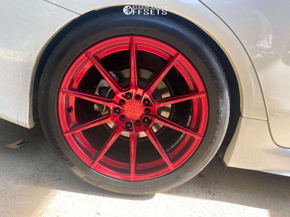 2017 Subaru WRX with 18x8.5 35 XXR 567 and 255/40R18 General Gmax and ...