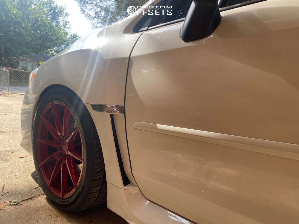 2017 Subaru WRX with 18x8.5 35 XXR 567 and 255/40R18 General Gmax and ...