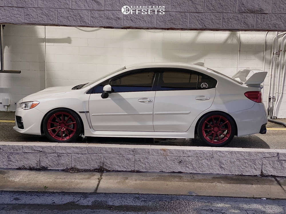 2017 Subaru WRX with 18x8.5 35 XXR 567 and 255/40R18 General Gmax and ...