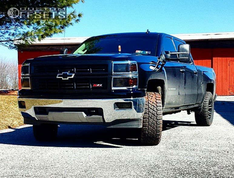 2014 Chevrolet Silverado 1500 with 18x9 1 Work Beast and 305/55R18 ...