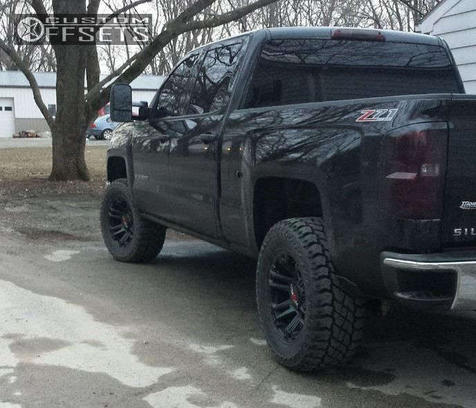 2014 Chevrolet Silverado 1500 with 18x9 1 Work Beast and 305/55R18 ...