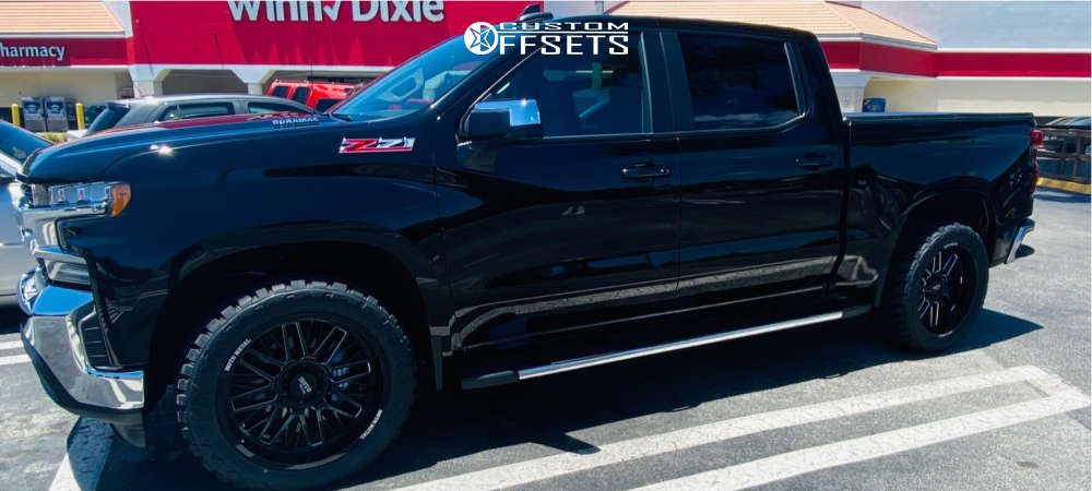 2021 Chevrolet Silverado 1500 with 22x10 -18 Moto Metal Mo802 and 33/12 ...
