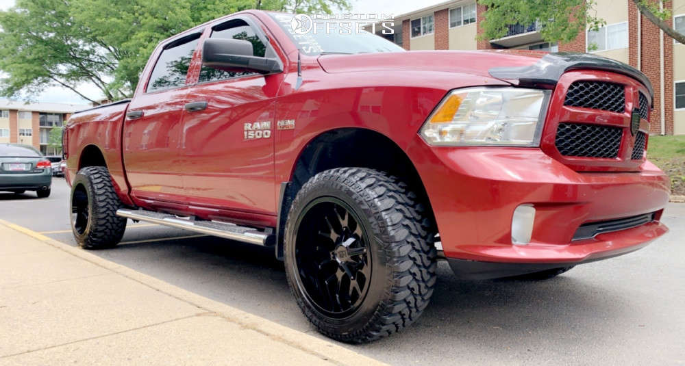 2014 Ram 1500 with 20x12 -44 Hardrock Affliction and 33/12.5R20 Radar ...