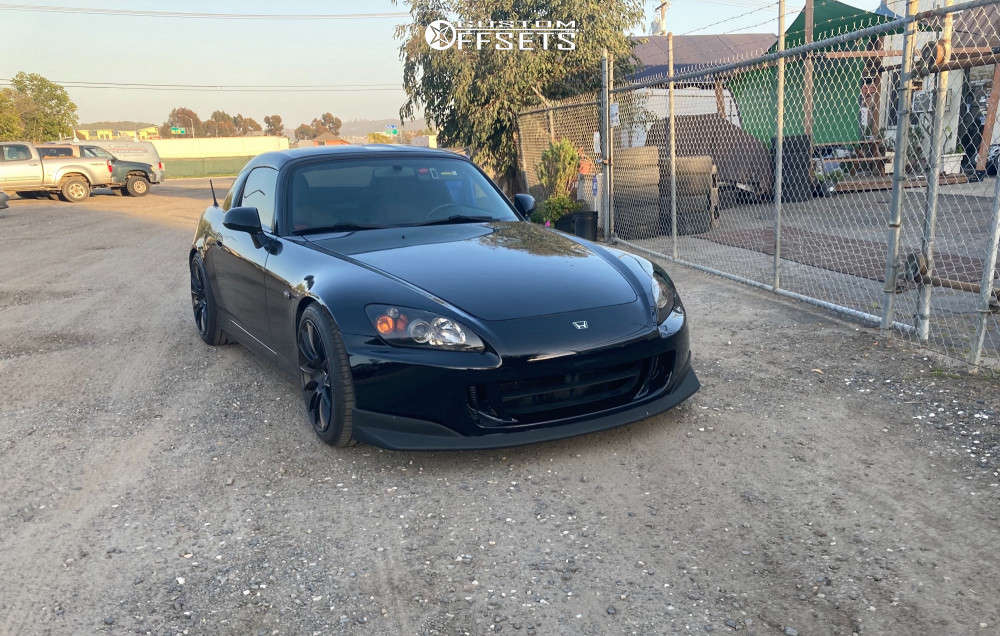 2006 Honda S2000 with 17x10 55 WedsSport Sa-72r and 255/40R17 Falken ...