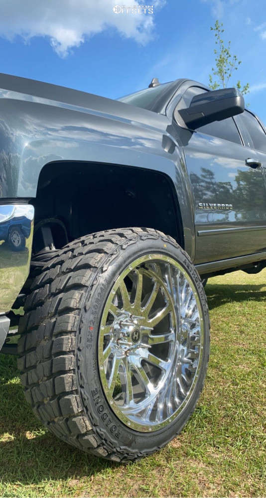 2018 Chevrolet Silverado 1500 with 24x12 -44 Hardcore Offroad Hc15 and ...