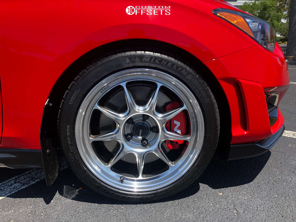 2021 Hyundai Veloster N Wheel Offset Flush Stock | 1707487 | Custom Offsets