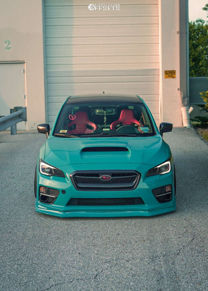 2015 Subaru WRX with 18x9.5 10 Cosmis Racing Xt-206r and 225/35R18 ...