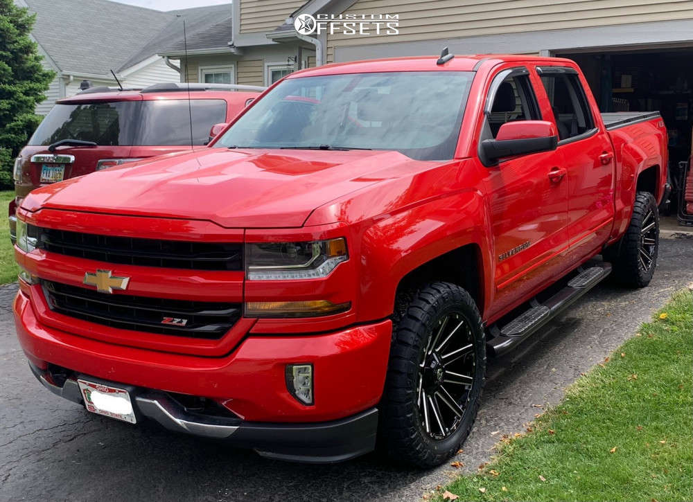 2018 Chevrolet Silverado 1500 with 20x9 2 Fuel Contra and 275/55R20 ...