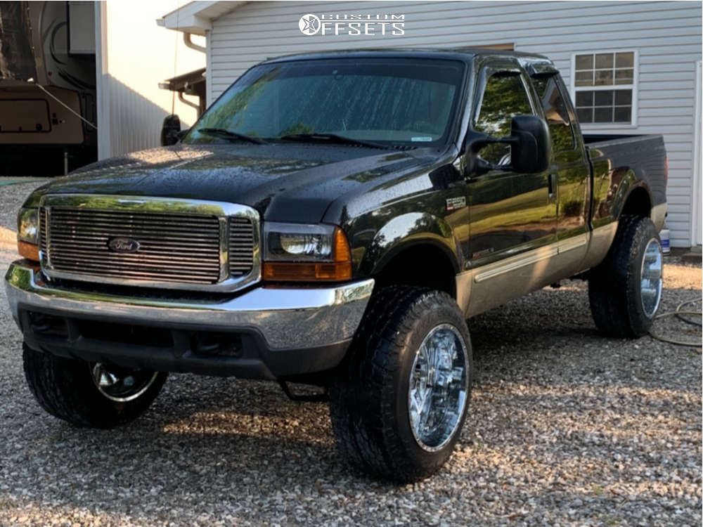 2000 Ford F-250 Super Duty with 22x14 -76 TIS 544 and 36/12.5R22 Toyo ...