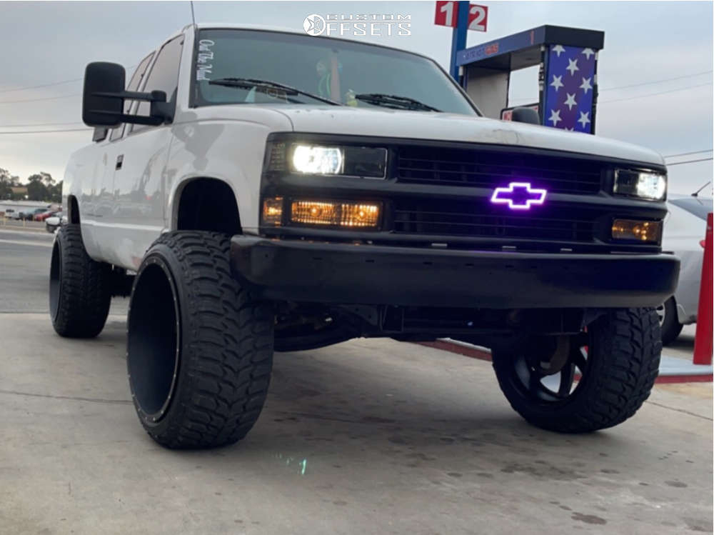 1997 Chevrolet C1500 with 24x14 -76 American Truxx At162 and 35/12.5R24 ...