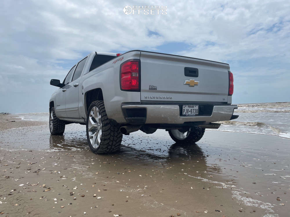 2016 Chevrolet Silverado 1500 with 24x10 0 Reps Snowflakes and 33/12 ...