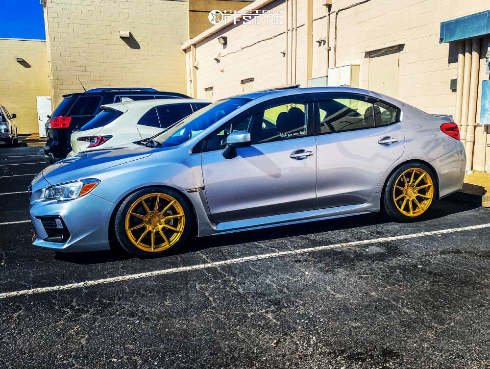2020 Subaru WRX with 18x9.5 38 F1R F101 and 245/40R18 Westlake Sa07 and ...
