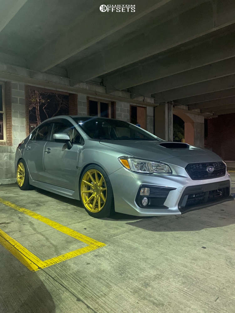 2020 Subaru WRX with 18x9.5 38 F1R F101 and 245/40R18 Westlake Sa07 and ...