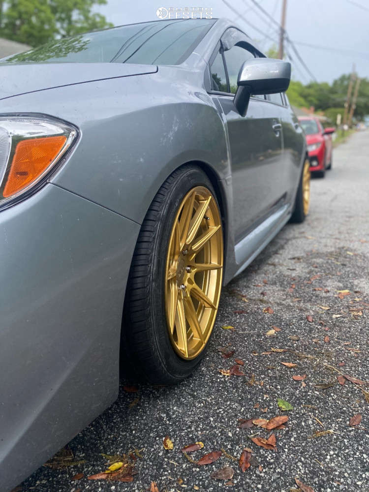 2020 Subaru WRX with 18x9.5 38 F1R F101 and 245/40R18 Westlake Sa07 and ...