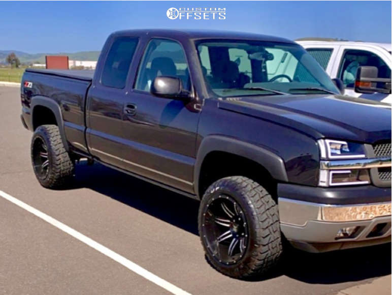 2005 Chevrolet Silverado 1500 with 20x12 -44 Force Off-Road F32 and 33/ ...