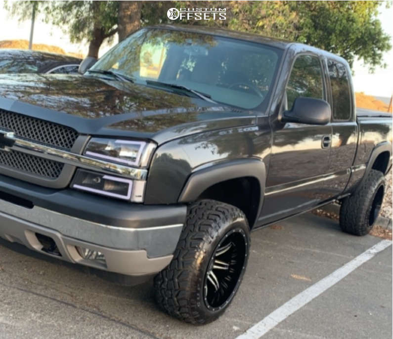 2005 Chevrolet Silverado 1500 with 20x12 -44 Force Off-Road F32 and 33/ ...