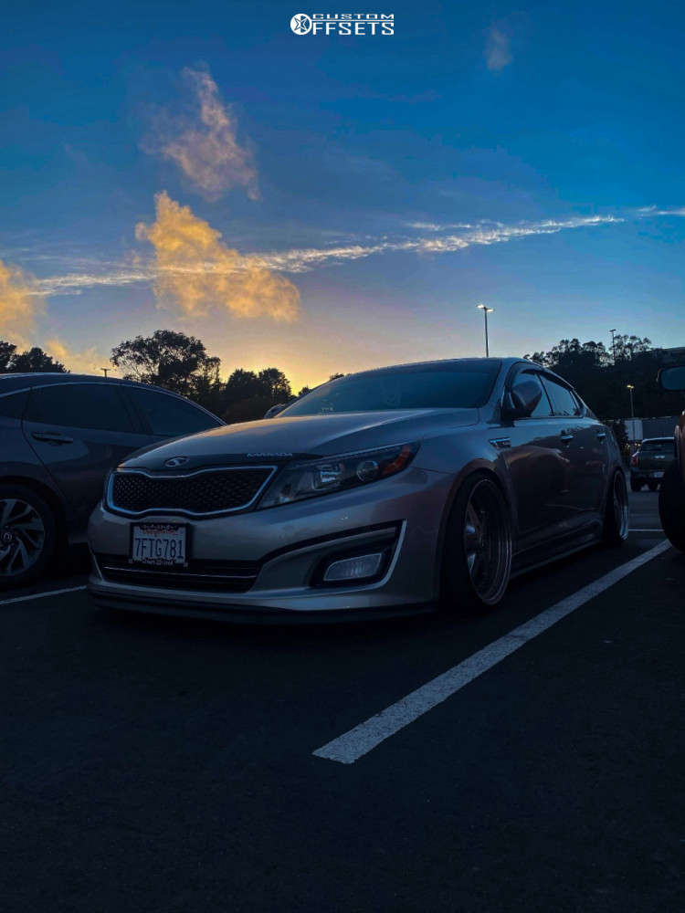 2014 Kia Optima with 19x9.5 35 ESR Sr04 and 225/35R19 Achilles Atr ...