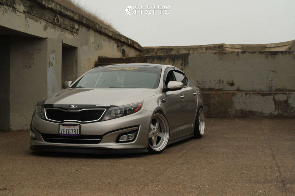 2014 Kia Optima with 19x9.5 35 ESR Sr04 and 225/35R19 Achilles Atr ...