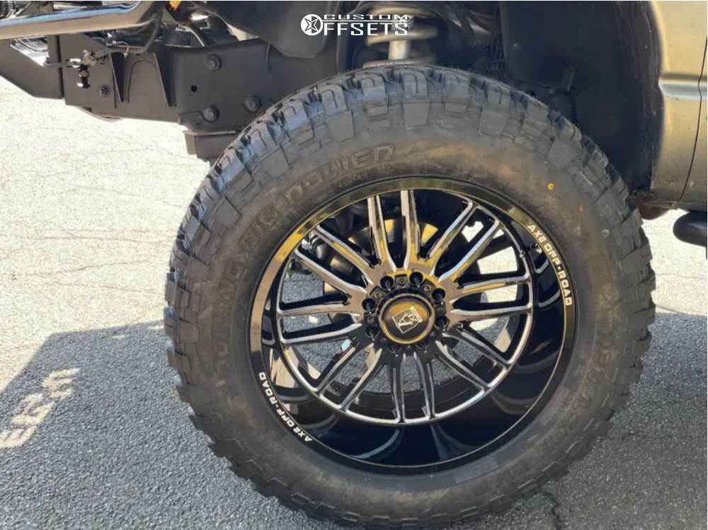 2005 Dodge Ram 2500 with 24x12 -44 Axe Offroad Hades and 40/15.5R24 RBP ...