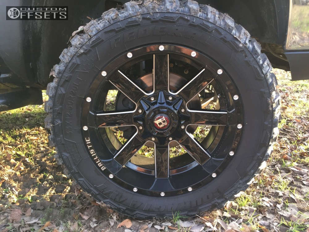 2007 Chevrolet Silverado 1500 with 20x10 -19 Ballistic Rage and 33/12 ...