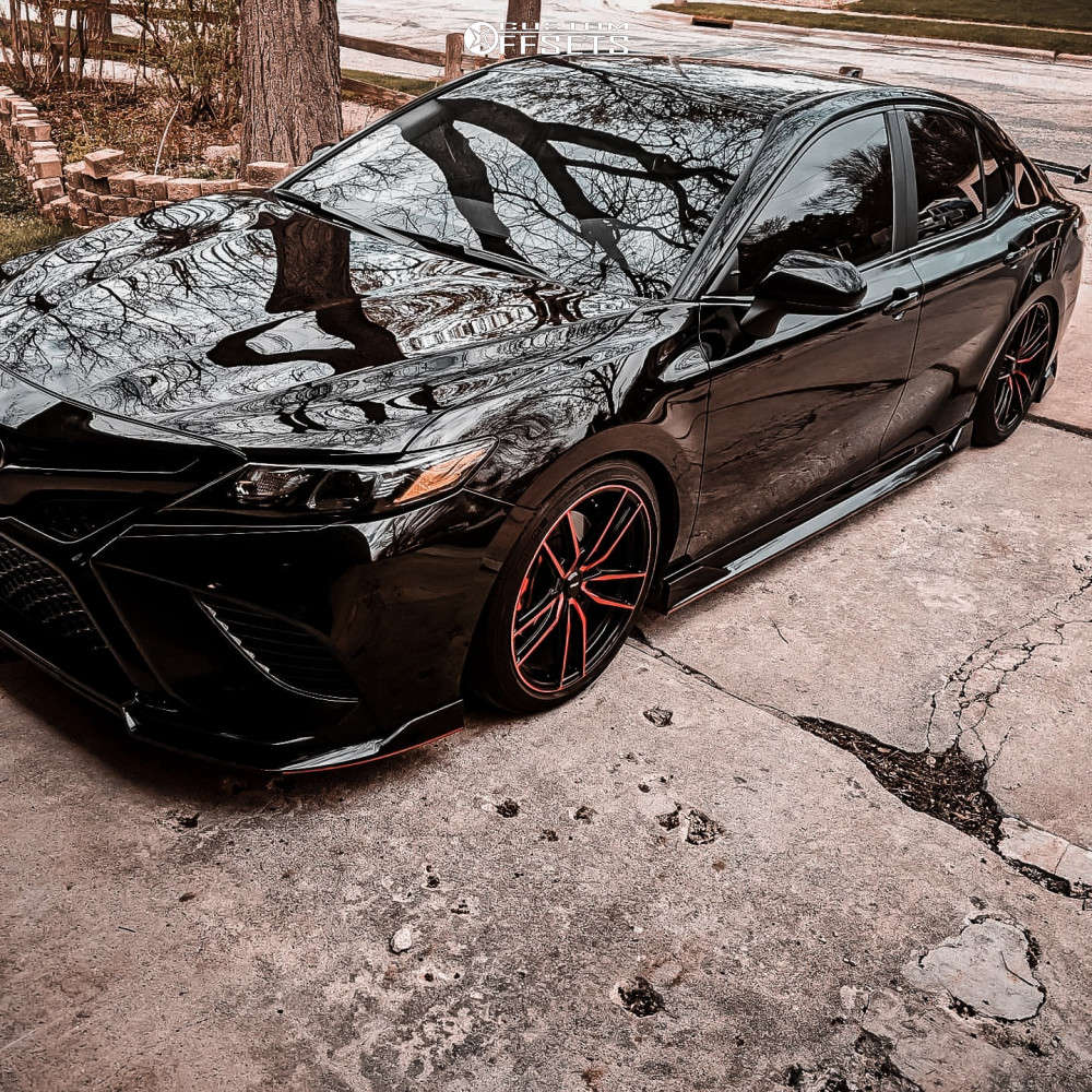 2020 Toyota Camry with 19x8.5 40 Konig Myth and 235/40R19 Michelin All ...