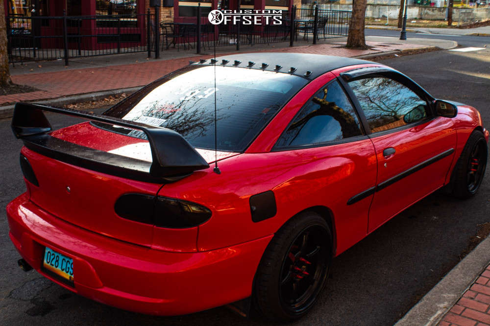 2002 Chevrolet Cavalier with 18x9.5 22 Kansei Roku and 245/35R18 ...
