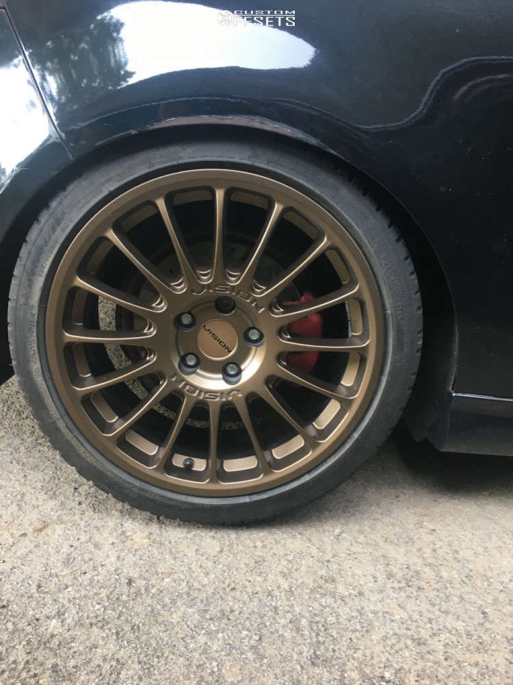 2007 Volkswagen GTI with 18x8 35 Vision Monaco and 225/40R18 Michelin ...