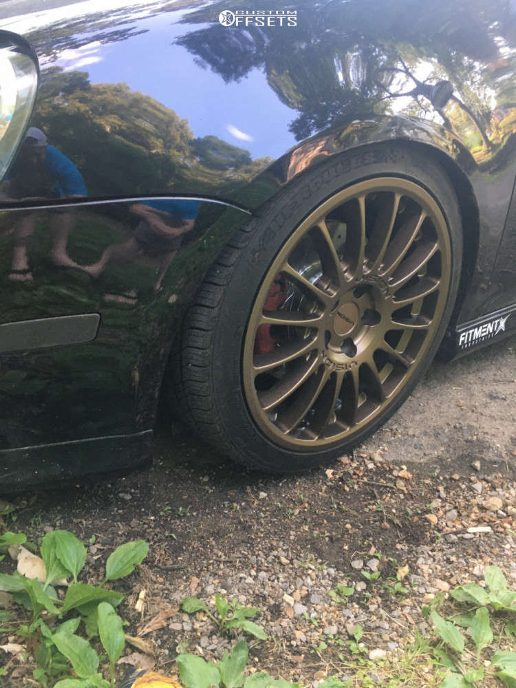 2007 Volkswagen GTI with 18x8 35 Vision Monaco and 225/40R18 Michelin ...