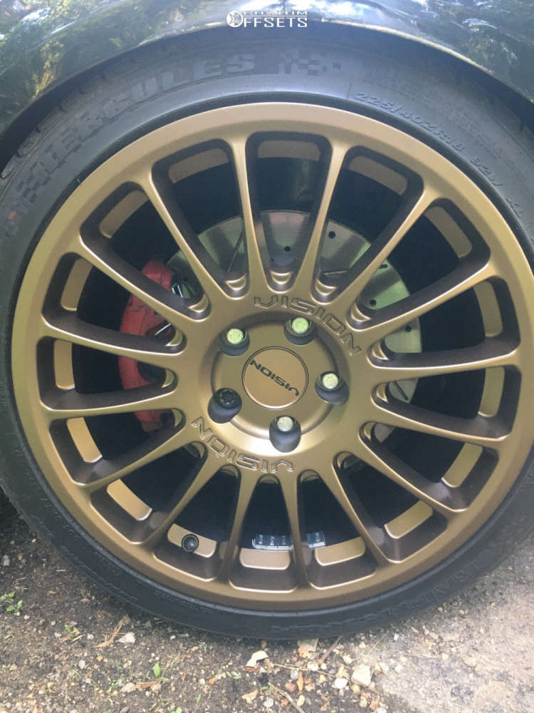 2007 Volkswagen GTI with 18x8 35 Vision Monaco and 225/40R18 Michelin ...