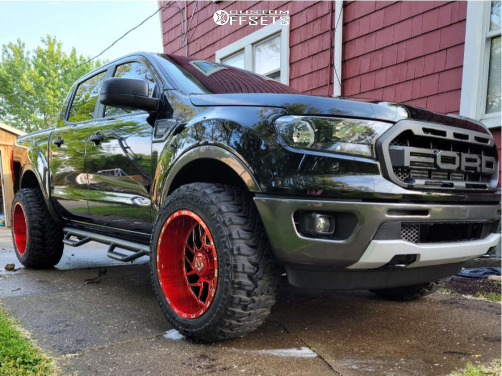 2020 Ford Ranger with 20x12 -44 TIS 544RM and 33/12.5R20 Federal Xplora ...