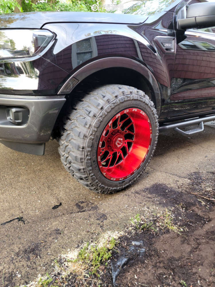 2020 Ford Ranger with 20x12 -44 TIS 544RM and 33/12.5R20 Federal Xplora ...