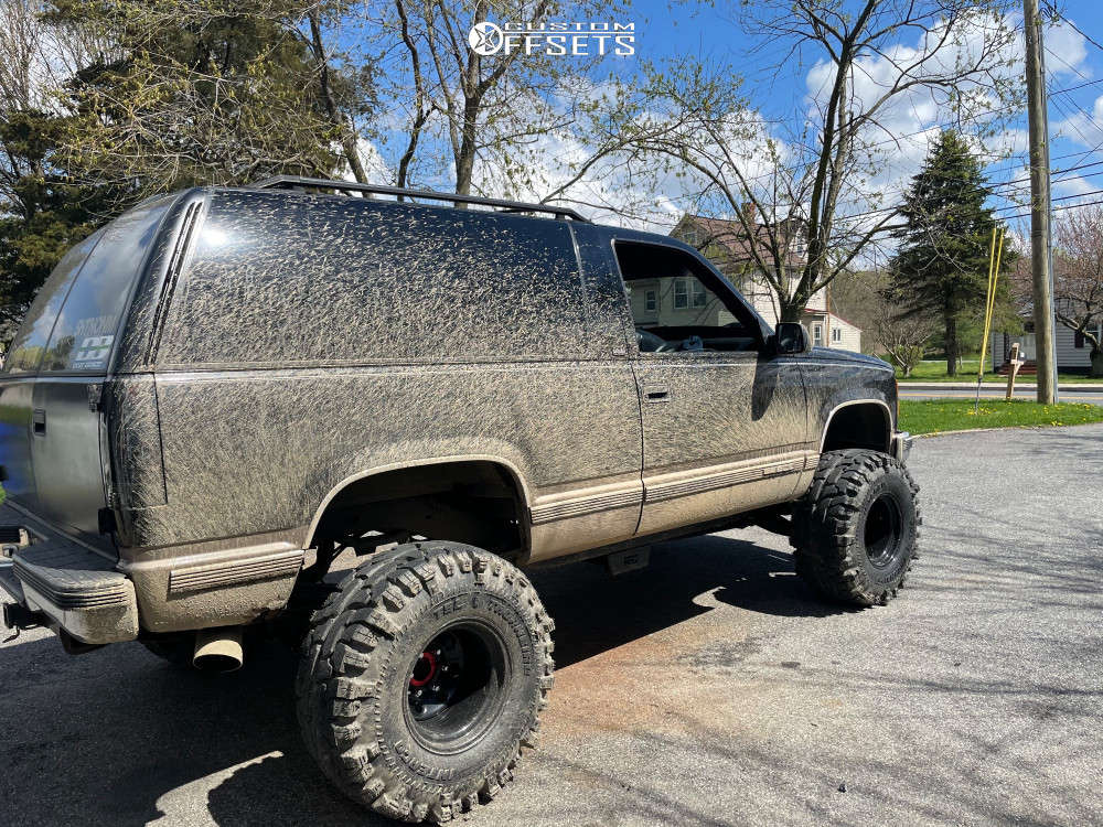 1995 GMC Yukon with 15x12 -76 Bart Wheels Super Trucker and 35/12.5R15 ...