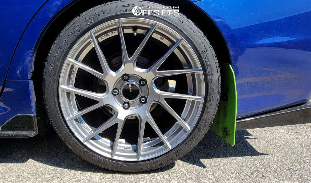 2018 Subaru WRX with 18x9.5 38 Enkei Tm7 and 245/40R18 BFGoodrich G ...