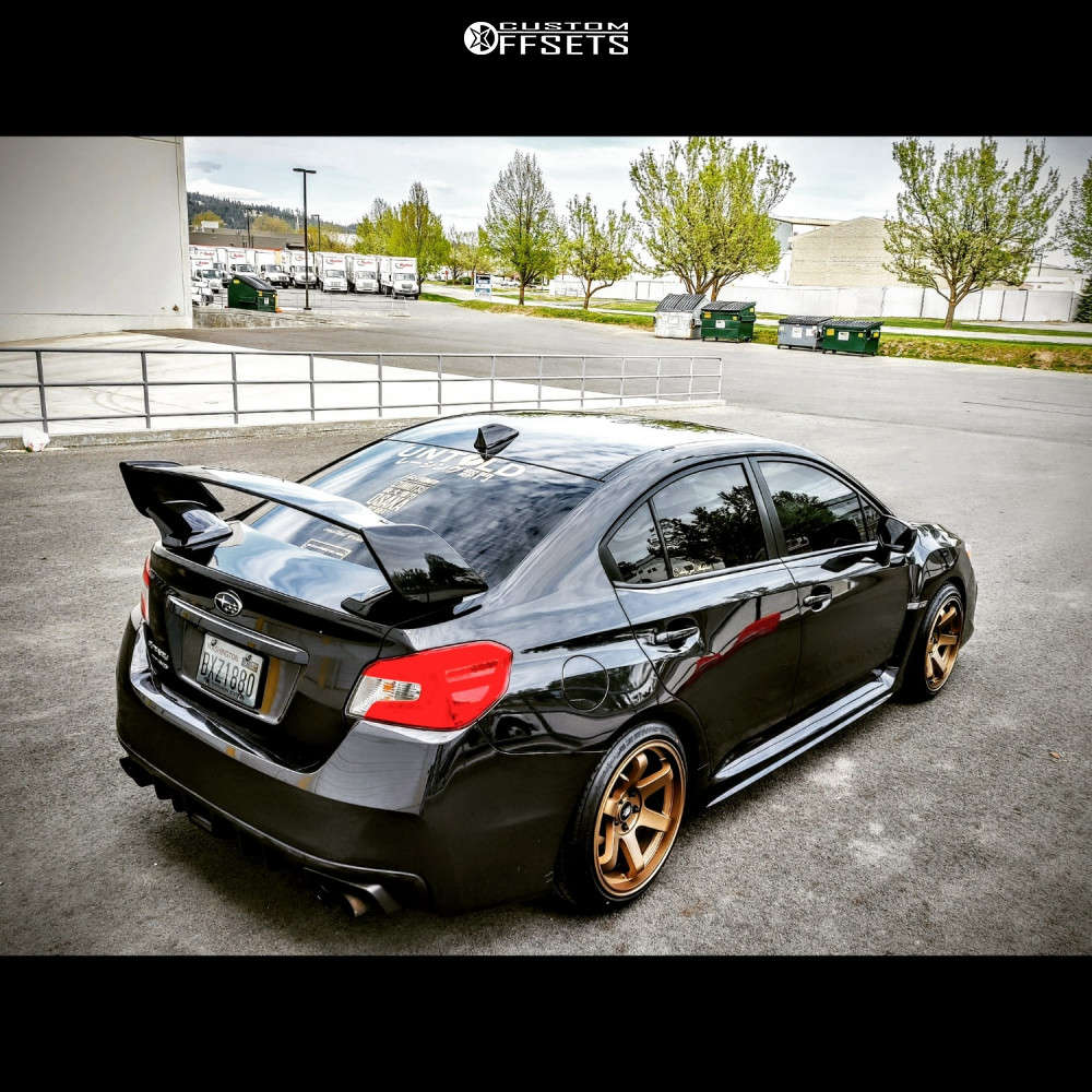 2018 Subaru WRX with 18x9.5 35 MST Mt01 and 225/40R18 Falken Azenis ...