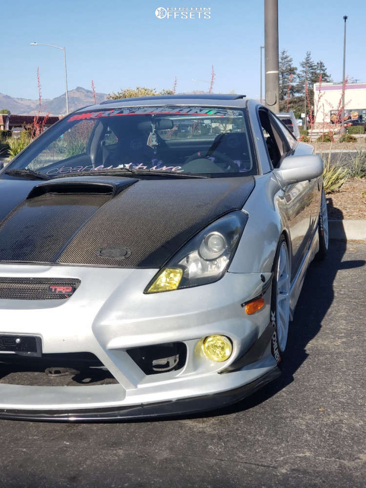 2001 Toyota Celica with 17x9 30 Vordoven Forme 9 and 225/45R17 Hankook ...