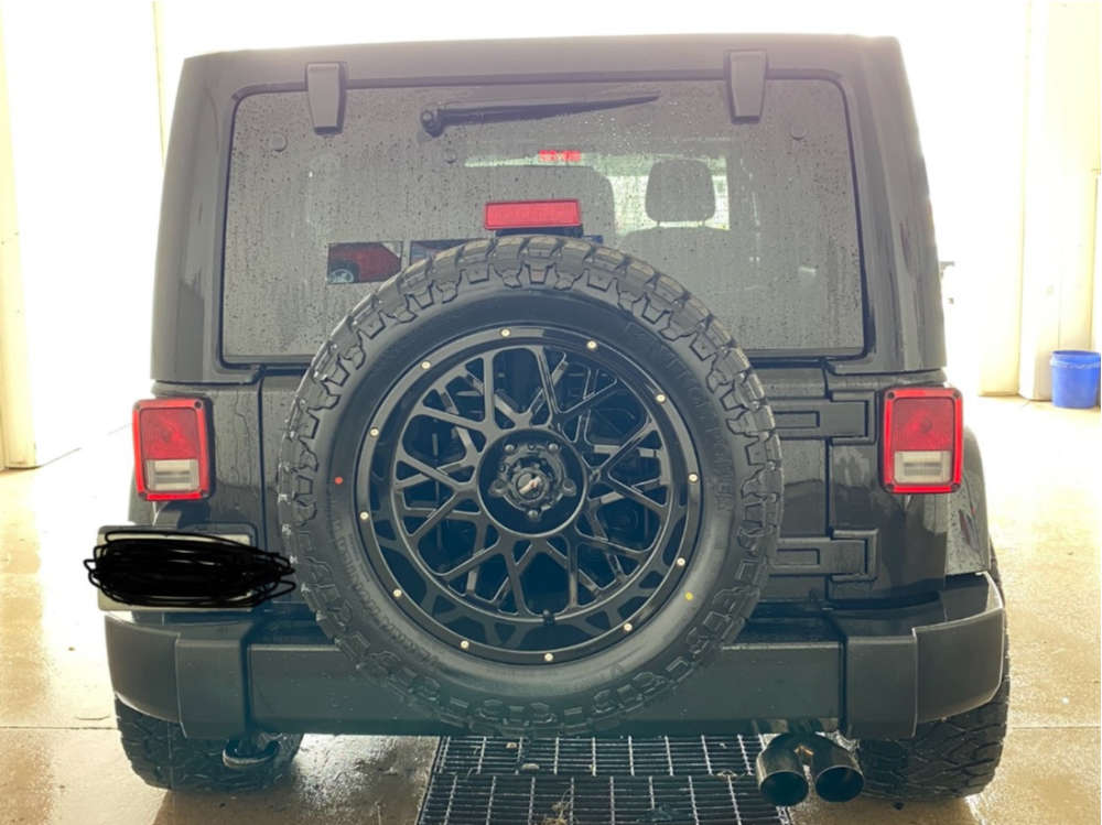 2017 Jeep Wrangler JK with 20x10 -25 Vision Rocker 412 and 33/12.5R20 ...