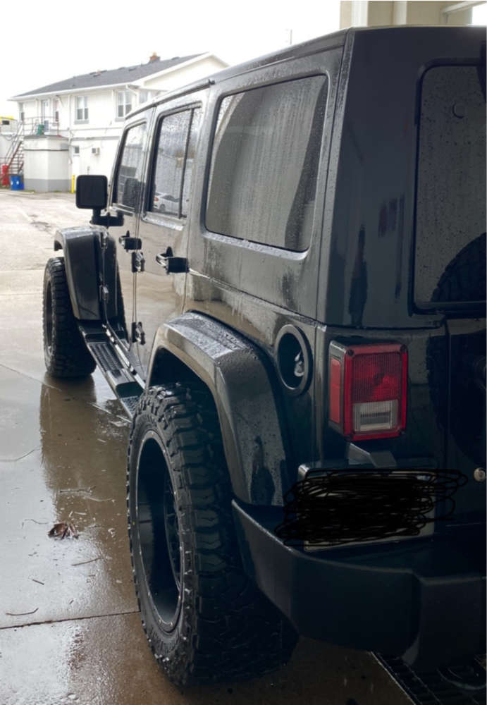 2017 Jeep Wrangler JK with 20x10 -25 Vision Rocker 412 and 33/12.5R20 ...