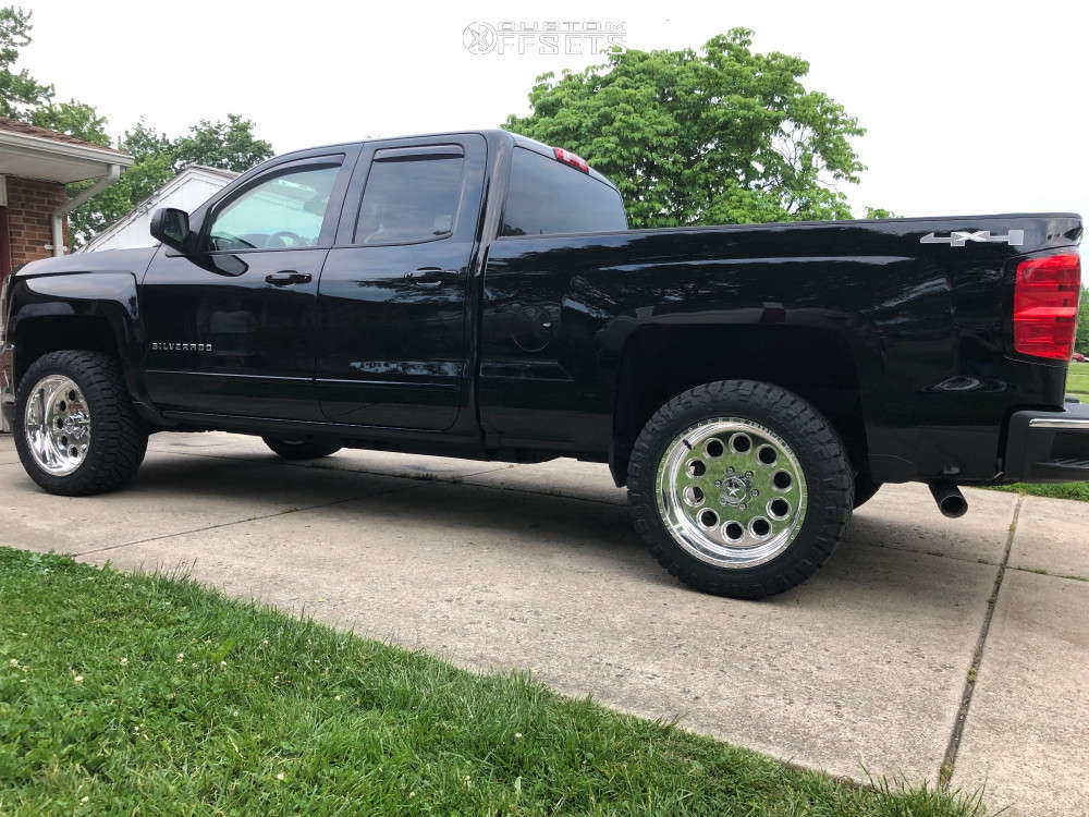 2018 Chevrolet Silverado 1500 with 20x10 -25 American Force Big Ten Ss ...