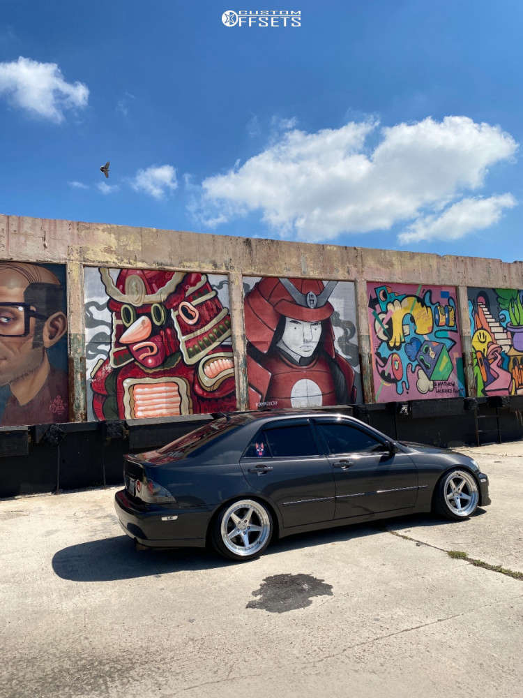 2003 Lexus IS300 with 18x9.5 15 Aodhan Ds05 and 225/35R18 Federal SS595 ...