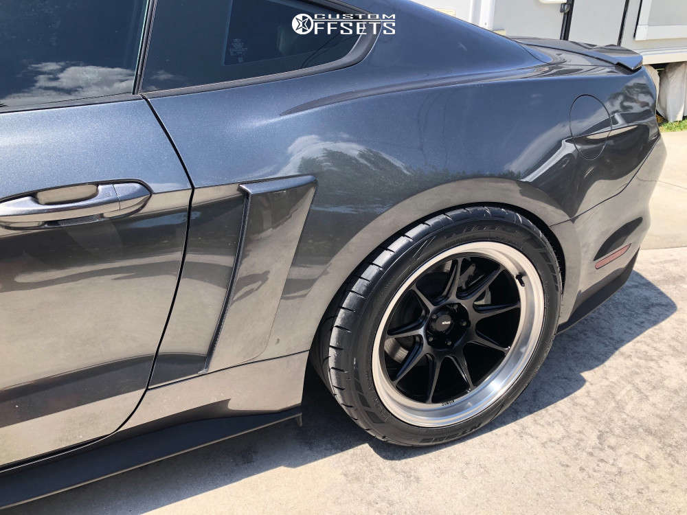 2016 Ford Mustang with 19x10 25 Konig Countergram and 285/35R19 Nitto ...