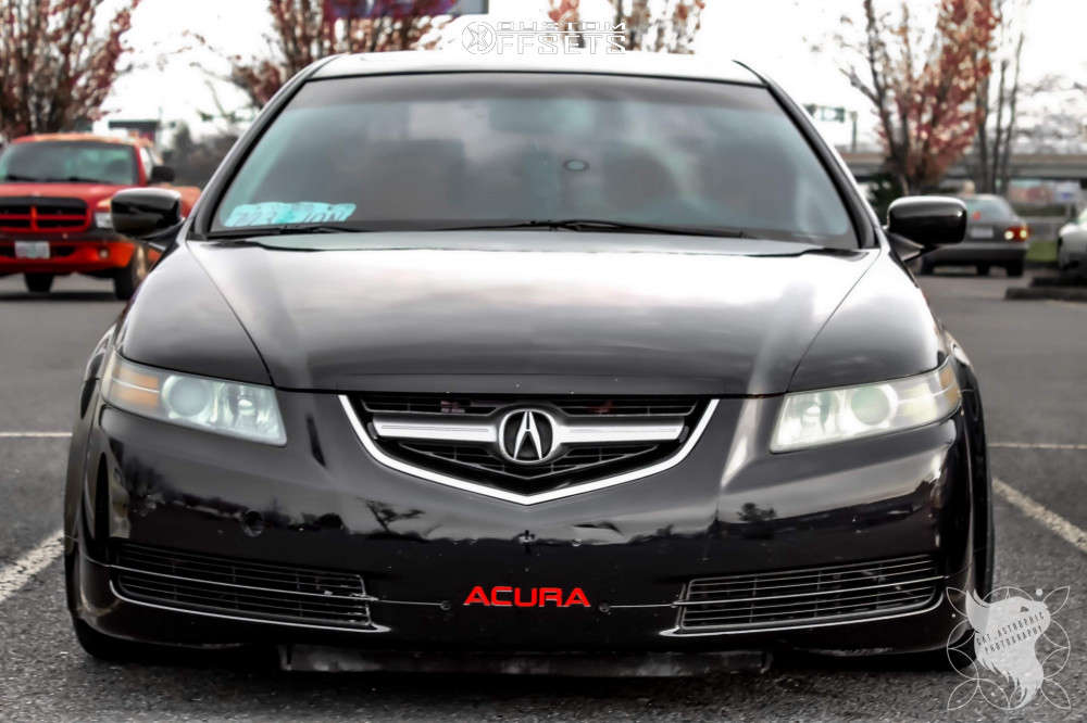 2004 Acura TL with 18x8.5 35 Aodhan Ds07 and 245/35R18 Federal SS595 ...