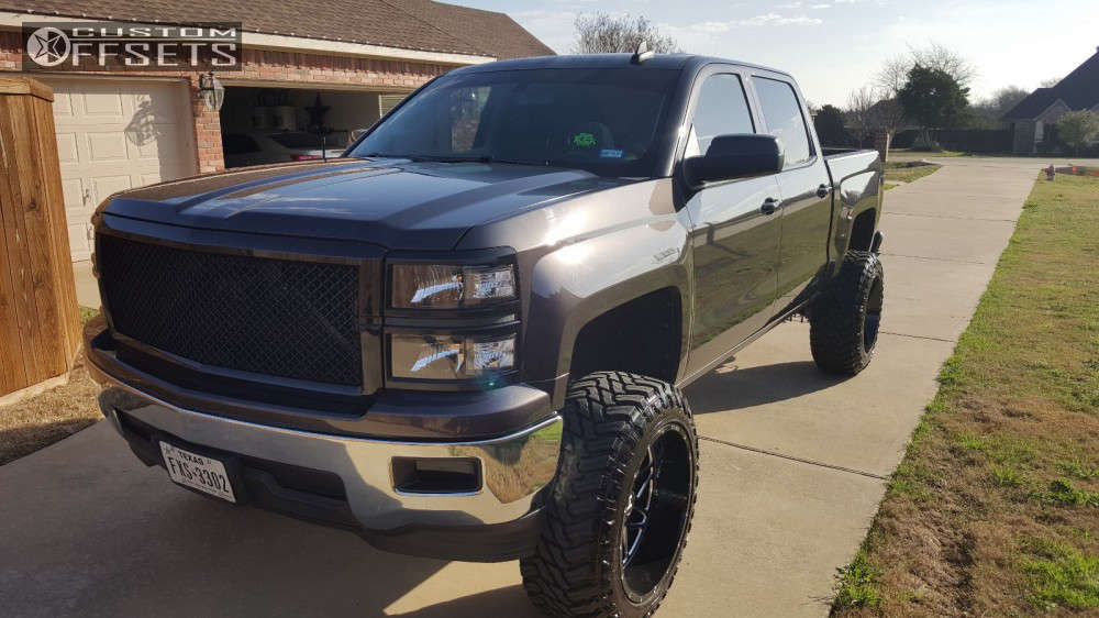 2015 Chevrolet Silverado 1500 with 22x12 -44 Hostile Sprocket and 35/12.5R22 Atturo Trail Blade ...