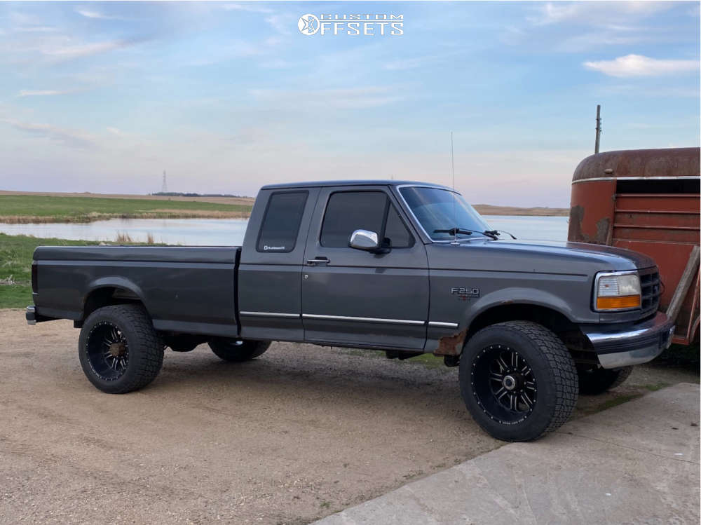 1995 Ford F-250 with 20x12 -44 Red Dirt Road Rd01 and 33/12.5R20 Nitto ...